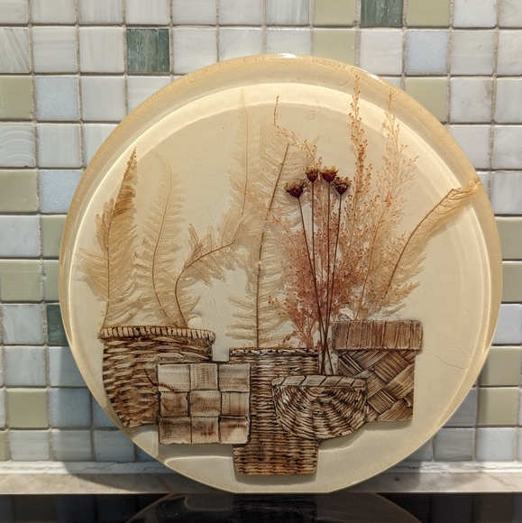 Accents | Vintage Acrylic Boho Handmade Trivet | Poshmark
